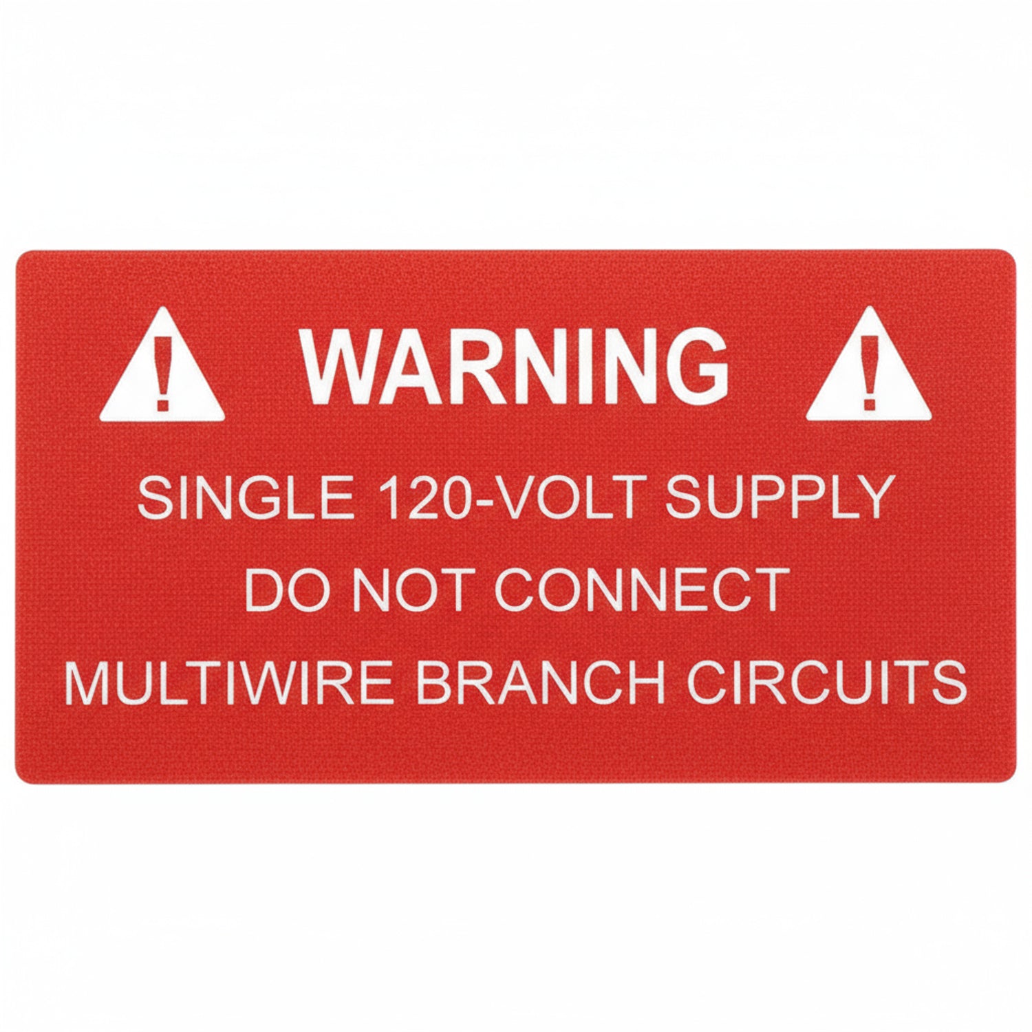 HellermannTyton 596-00325 Solar Label, WARNING 120 VOLT SUPPLY, 3.75 ...