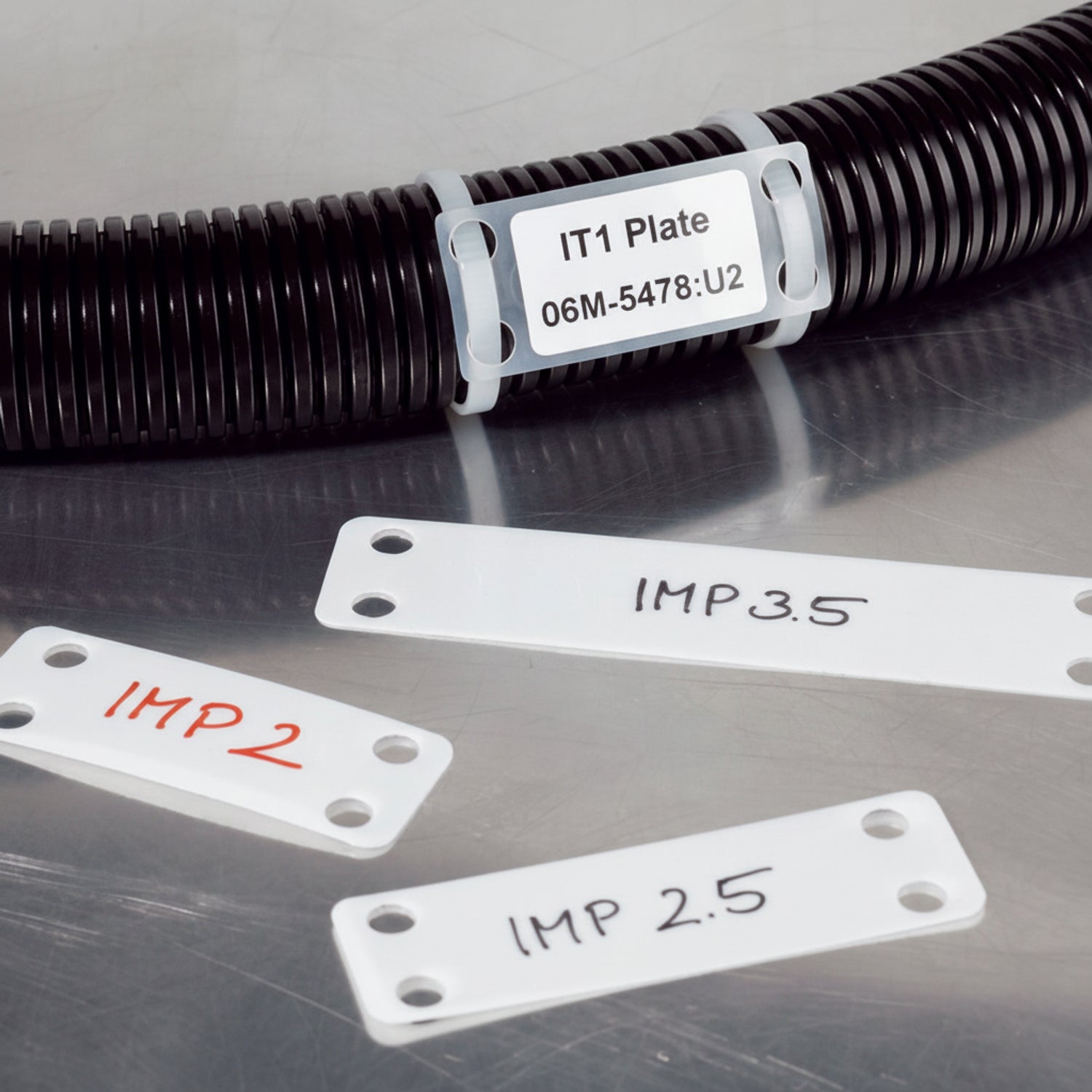 HellermannTyton IMP2.510C2 Identification Marker Plate, 2.5" | Cable ...
