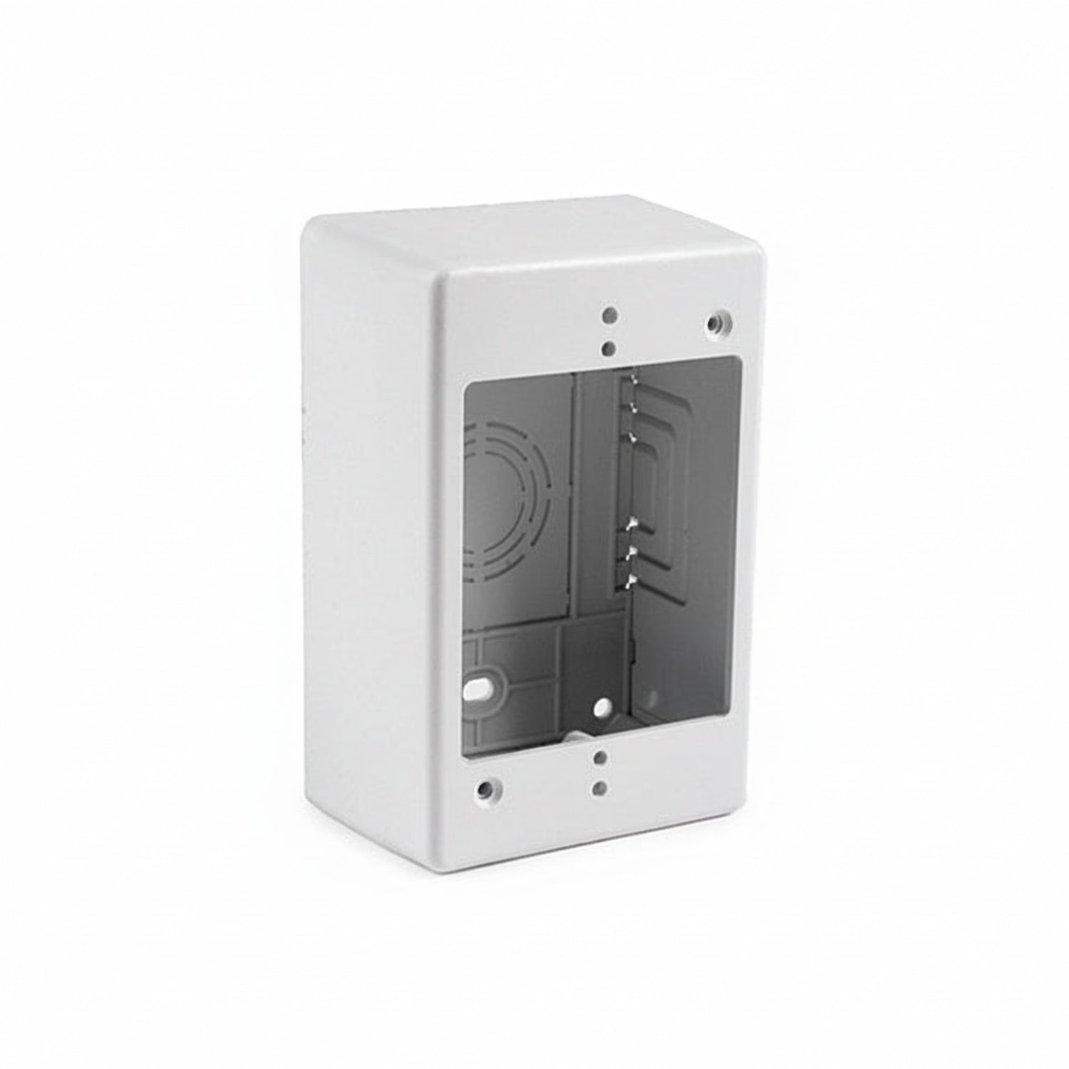 HellermannTyton TSRW-JB2 Single Gang Junction Box, 2" Deep, PVC, White ...