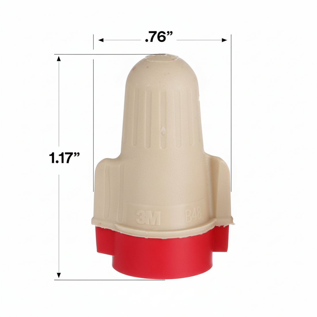 3M T/R+ Performance Plus Wire Connectors, 22-8 AWG, Tan/Red, | Cable ...