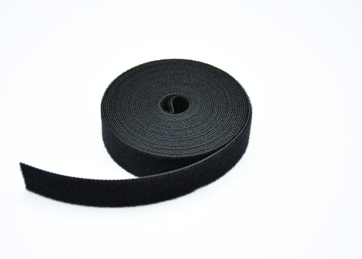 Grizzly Supply 3/4” Black Hook and Loop Continuous Roll 15ft/roll ...