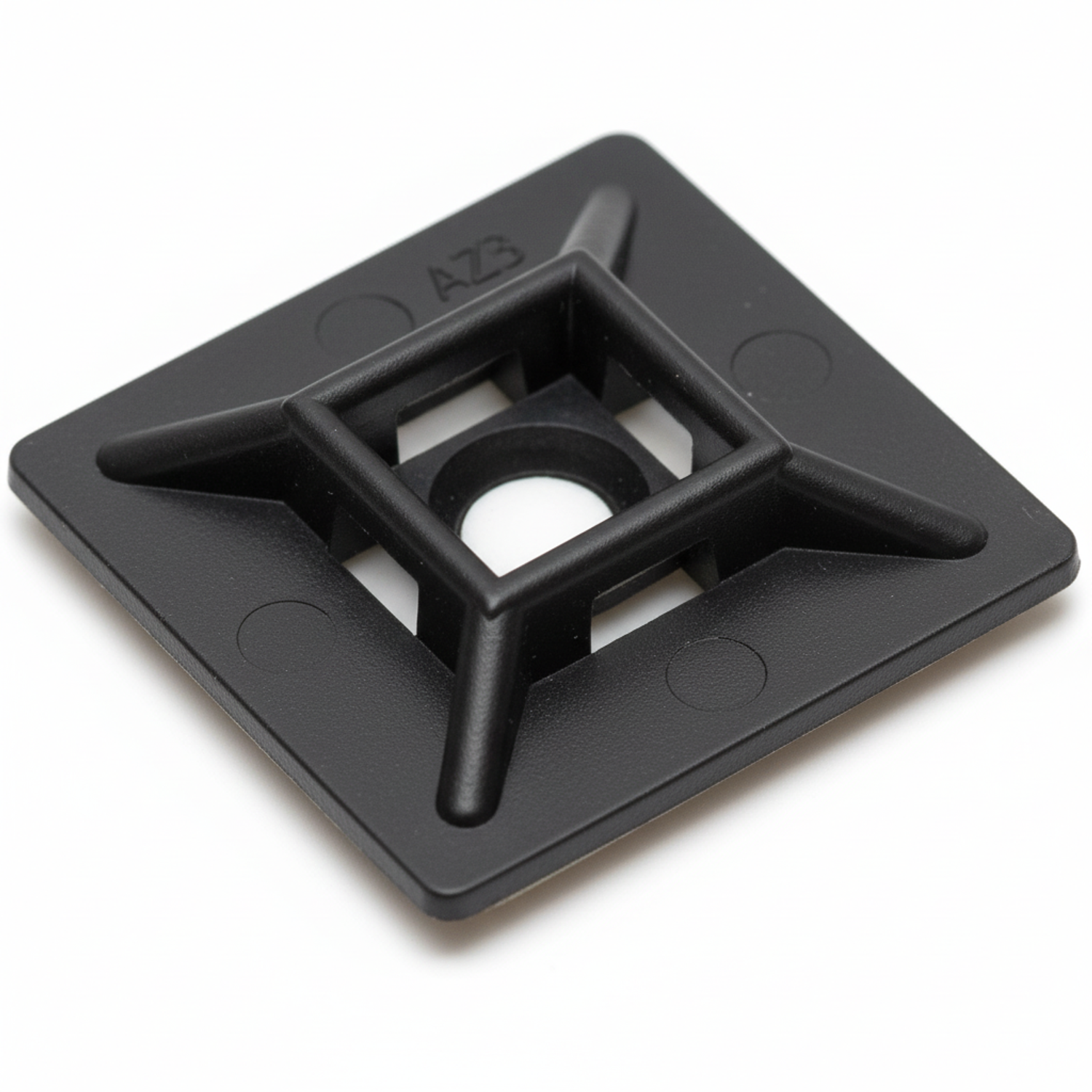 .75" Black 4-Way Adhesive Cable Mounts 25/bag – Cable Ties Unlimited