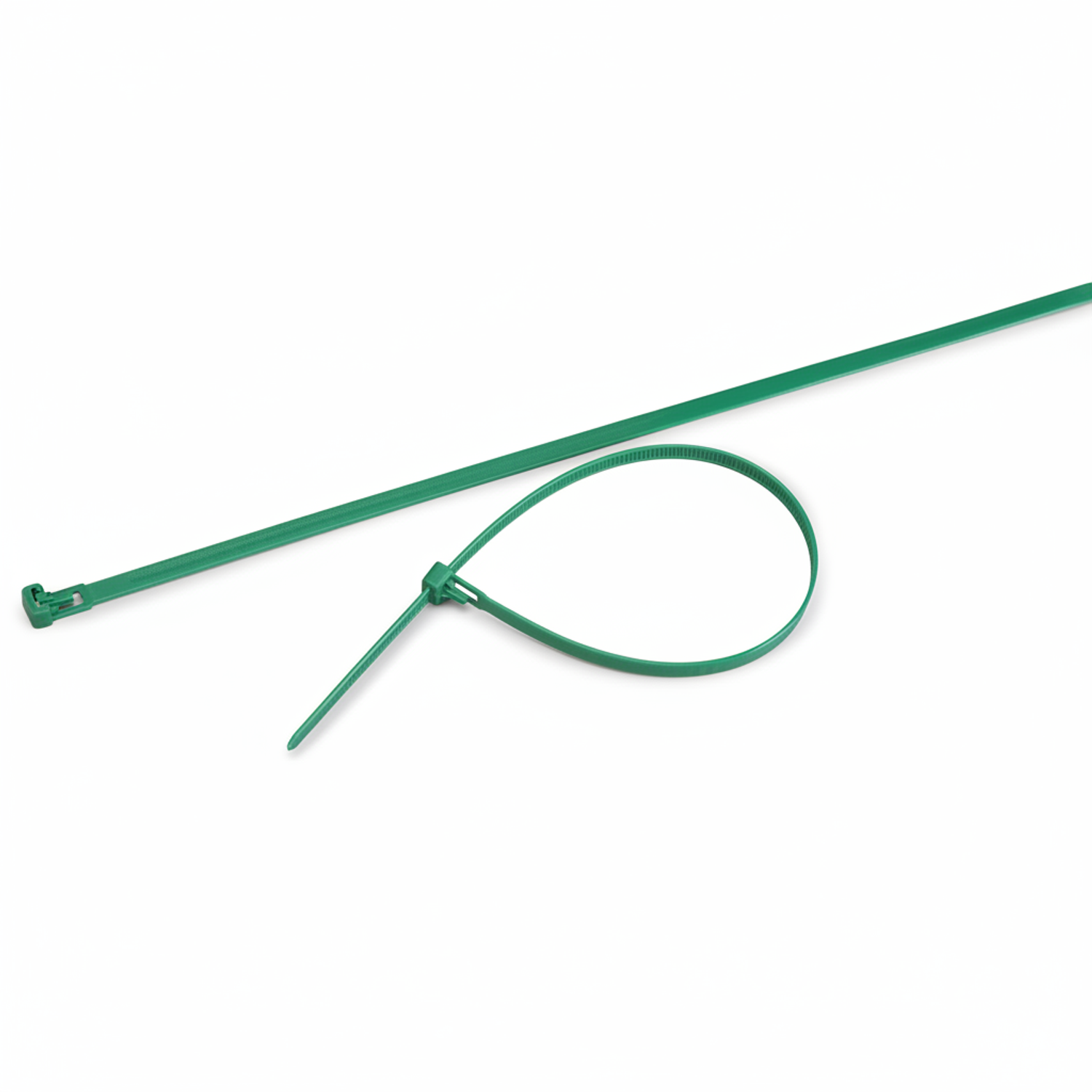 14" 50lb Green Releasable Cable Tie 25/bag | Cable Ties Unlimited