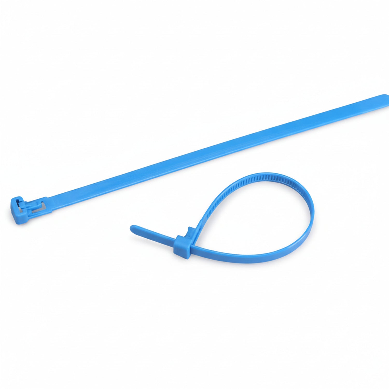 8" 50lb Blue Releasable Cable Tie 25/bag | Cable Ties Unlimited