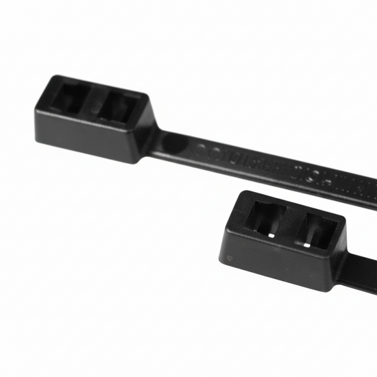 14" 50lb Black Double Loop Cable Ties 100/bag Part #DL14-50- | Cable ...