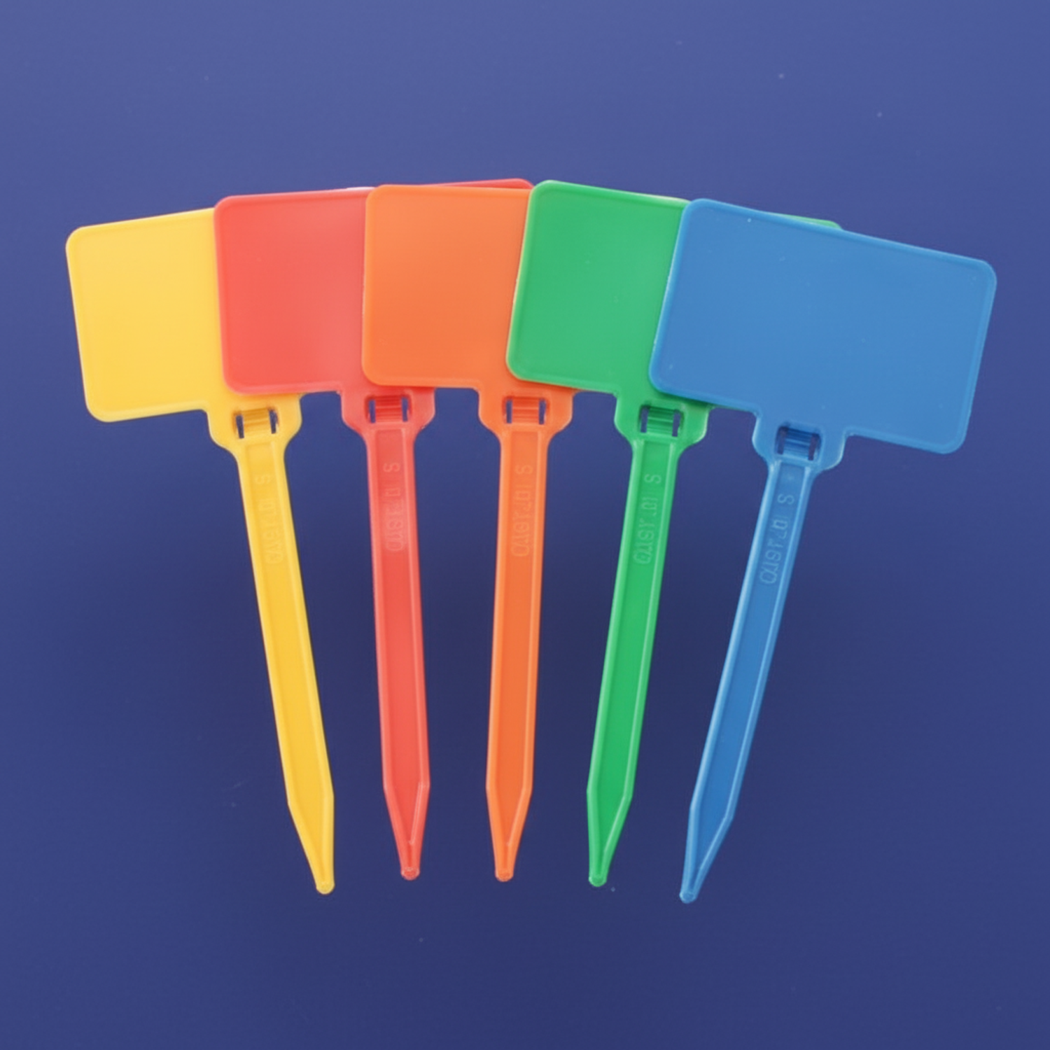 3" 50lb Blue Nylon Cable Tie Blank Flag Identification Tag w | Cable ...