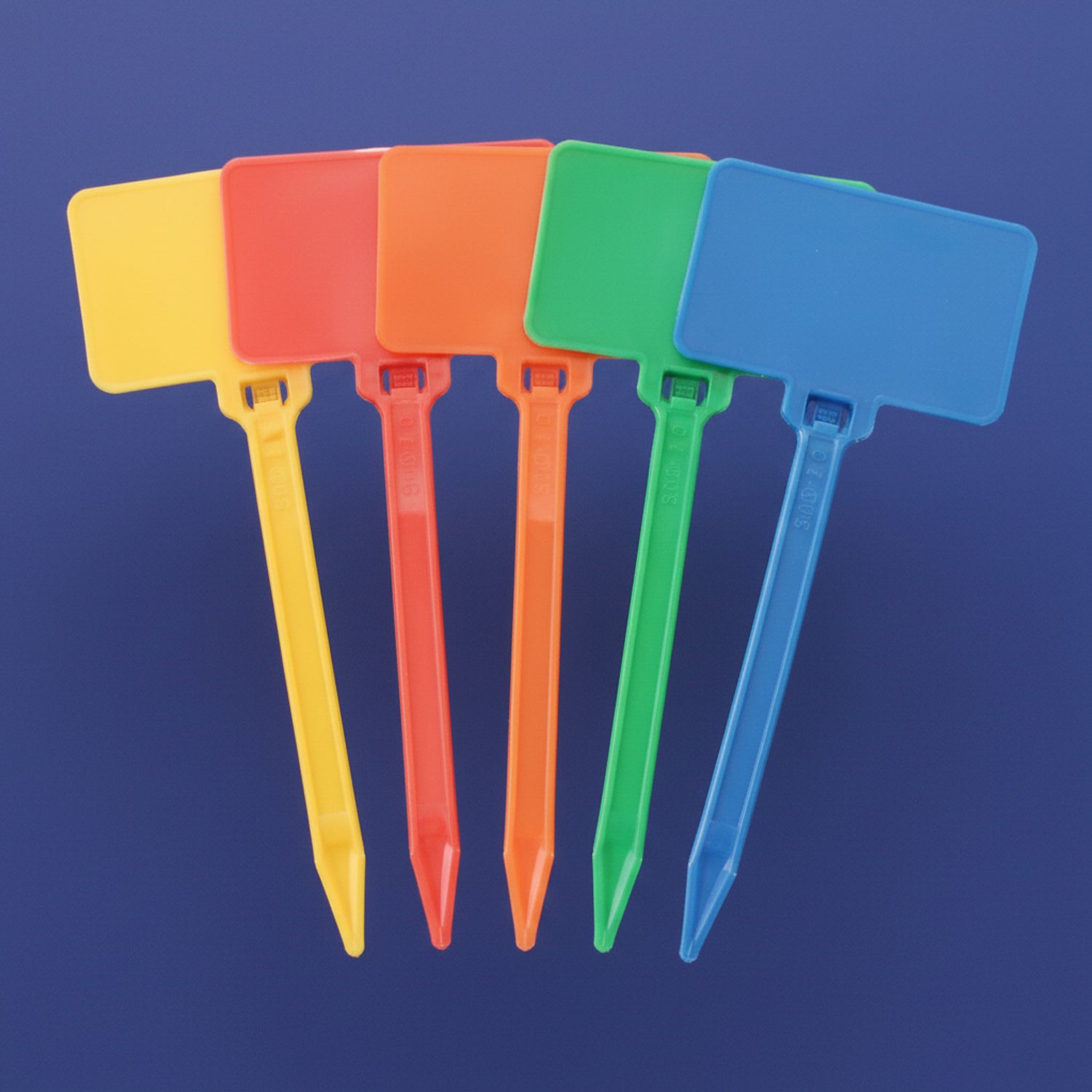 6" 50lb Blue Nylon Cable Tie Blank Flag Identification Tag w | Cable ...