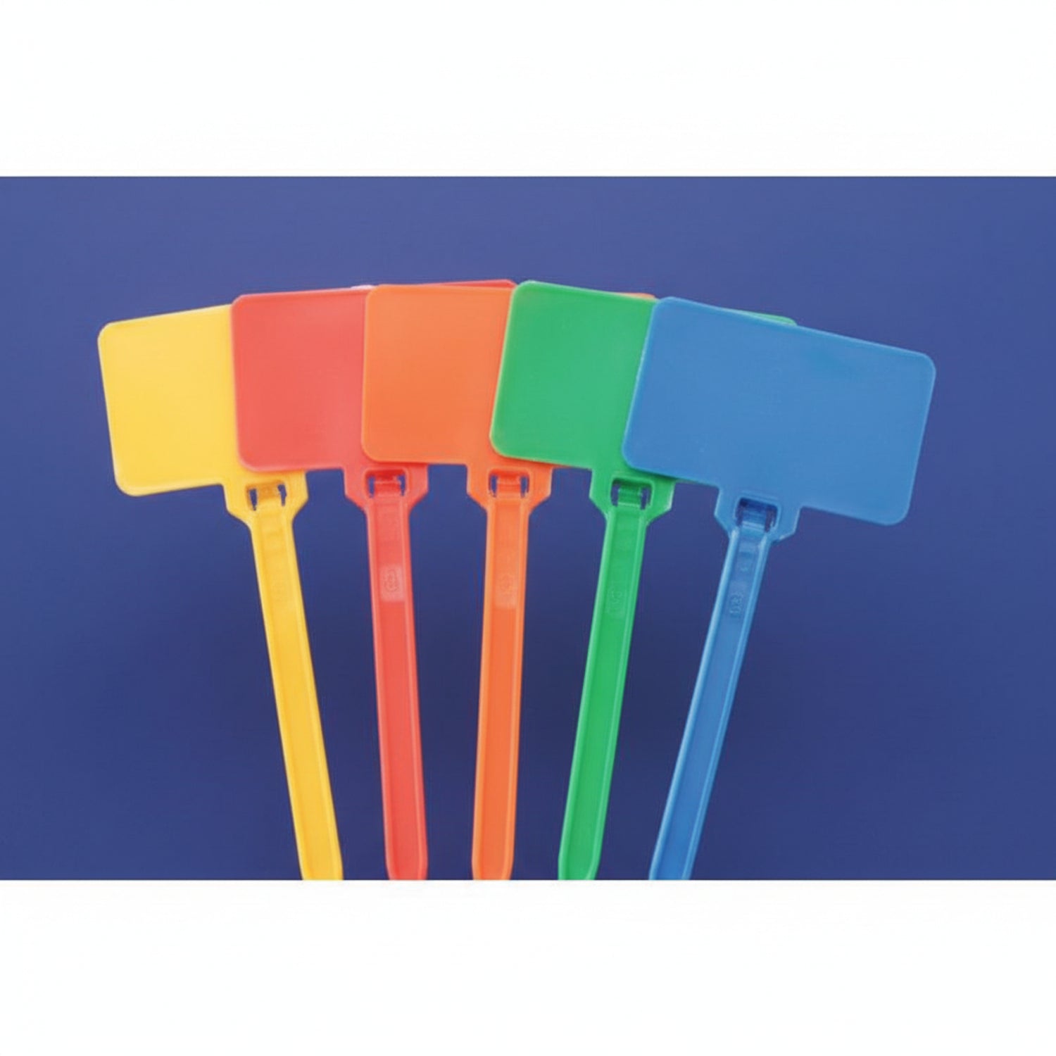 6 Inch 50lb Green Flag ID Cable Ties – Large Flag | Cable Ties Unlimited