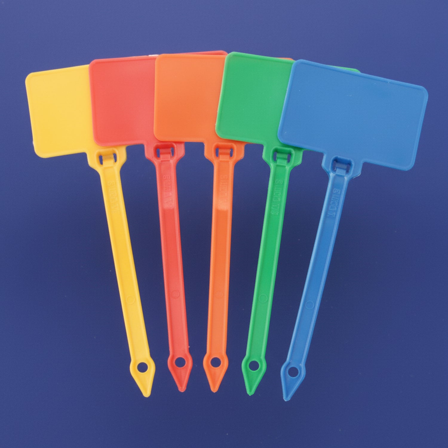 6" 50lb Orange Nylon Cable Tie Blank Flag Identification Tag | Cable ...
