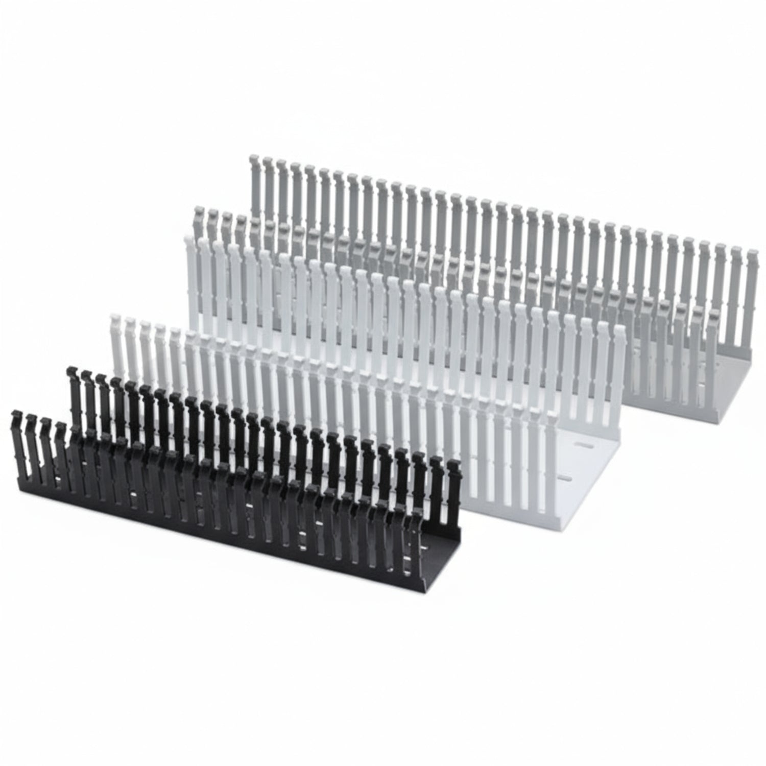 HellermannTyton 181-00619 High Density Slotted Wall Wiring Duct, 4" X ...