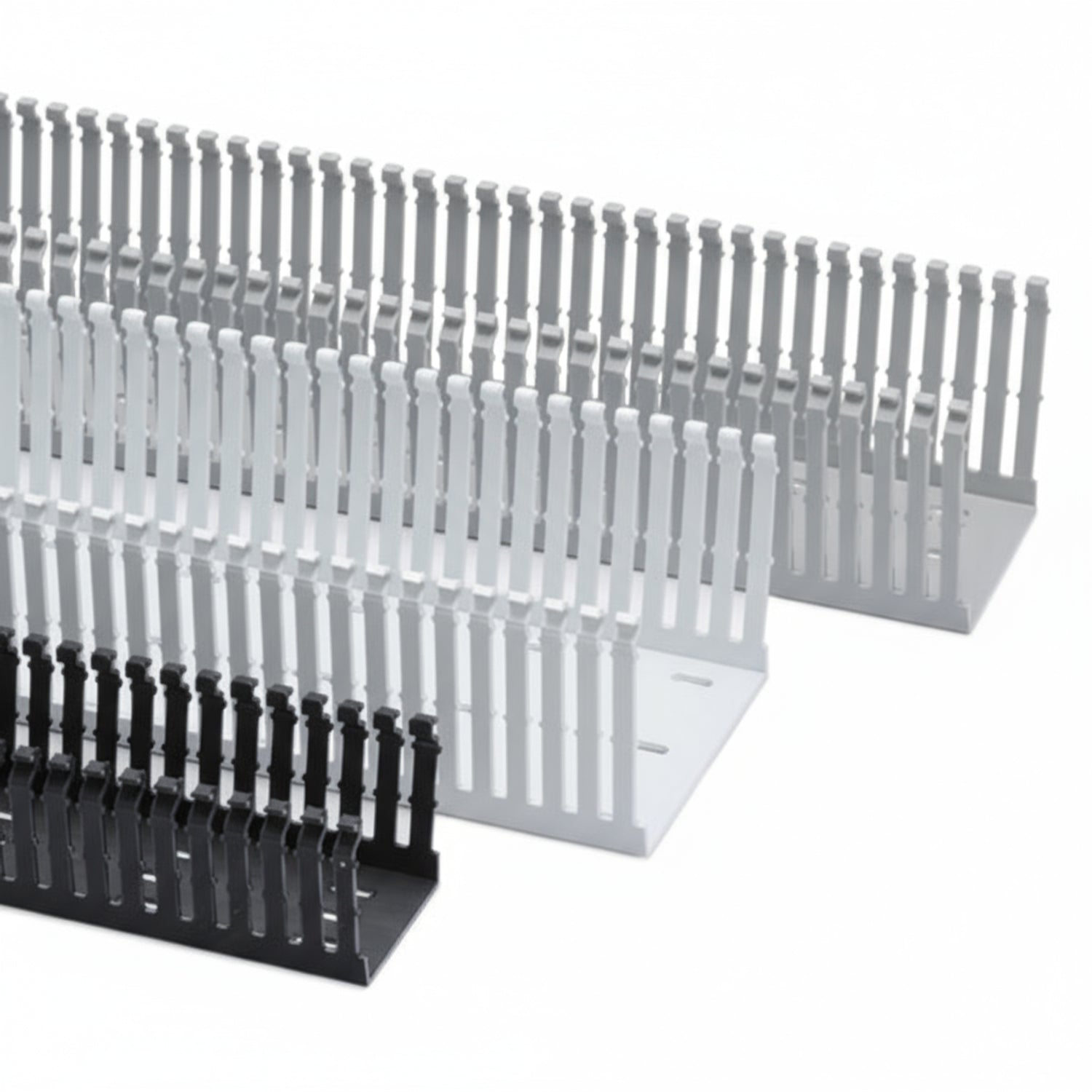 HellermannTyton 181-00670 High Density Slotted Wall Wiring Duct, 4" X ...