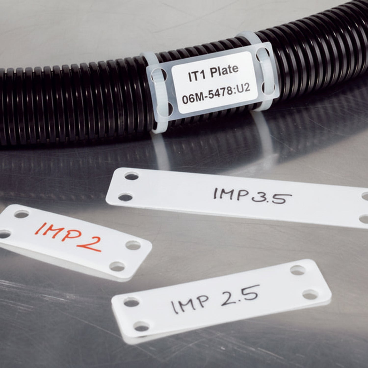 HellermannTyton IMP1.510C2 Identification Marker Plate, 1.5" | Cable ...