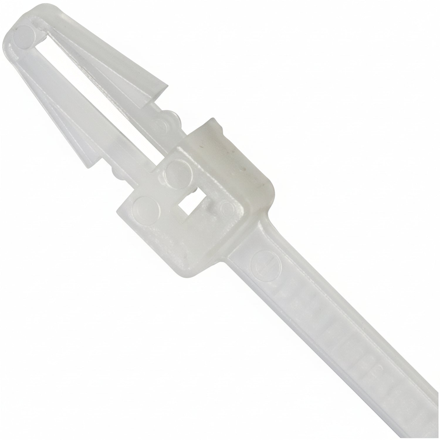 6in. 40lb Natural Push Mount Cable Ties 100/bag Part #PM6-40-9C-NW ...