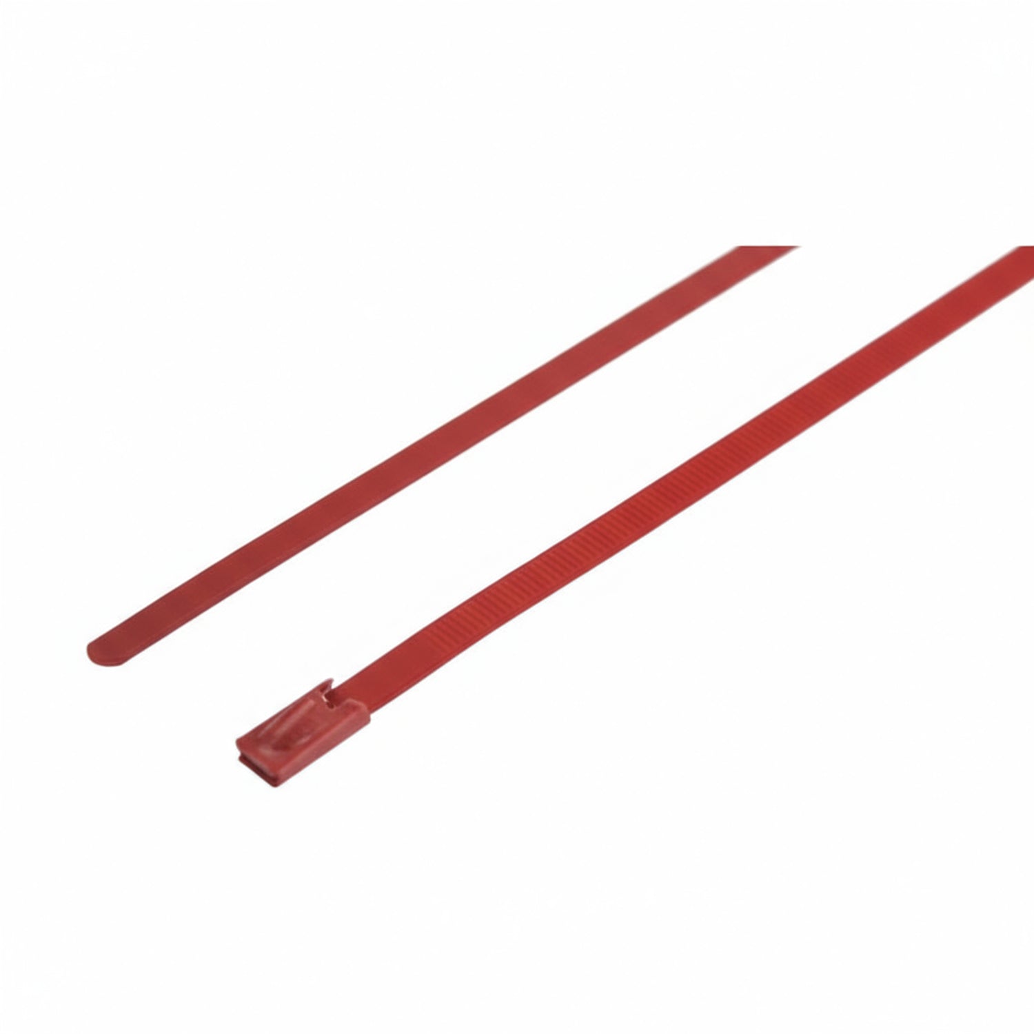 Red Polyester Coated 316 Stainless Steel Cable Ties / Zip Ti | Cable ...