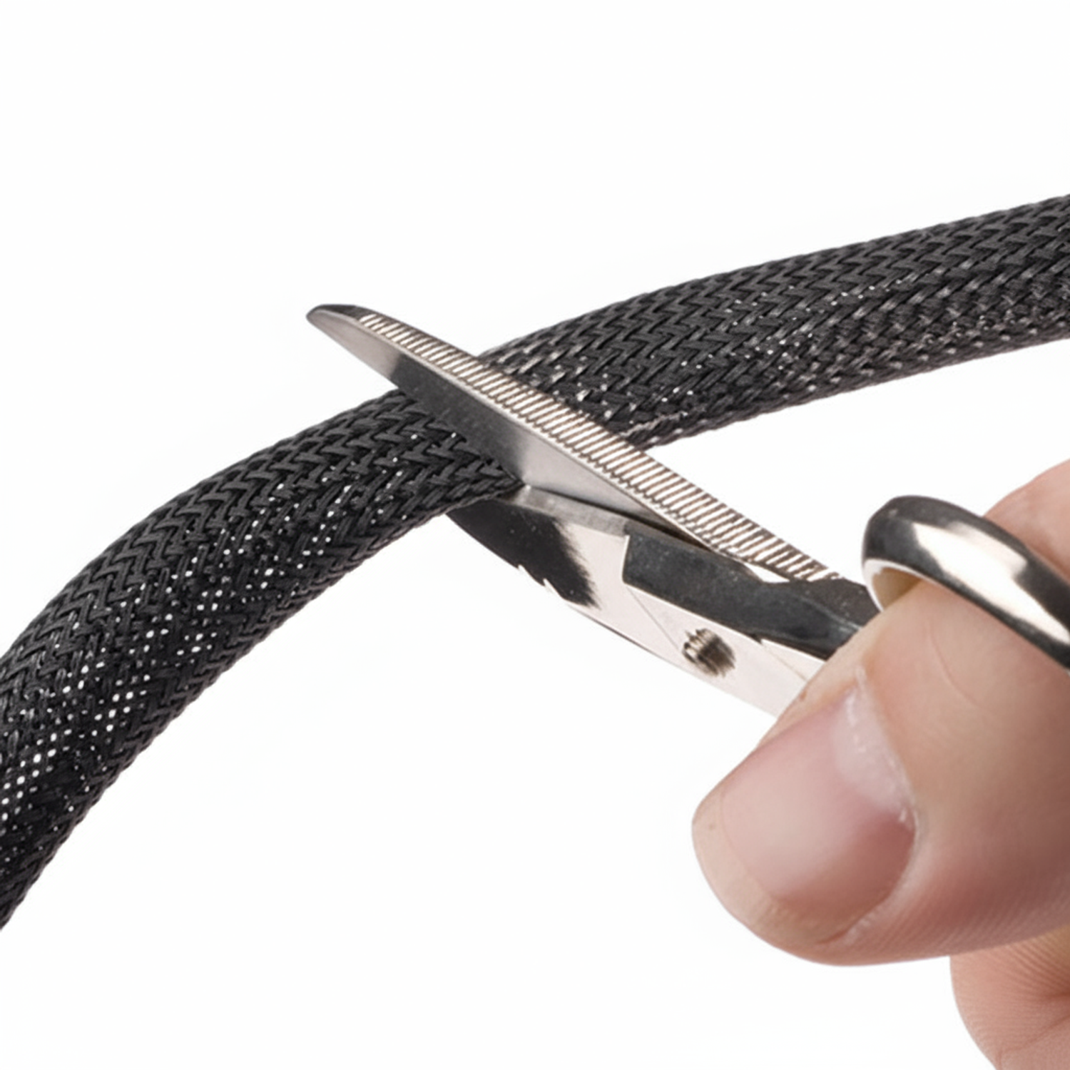 1 3/4” Black Techflex Clean Cut Fray Resistant Expandable Braided Slee ...