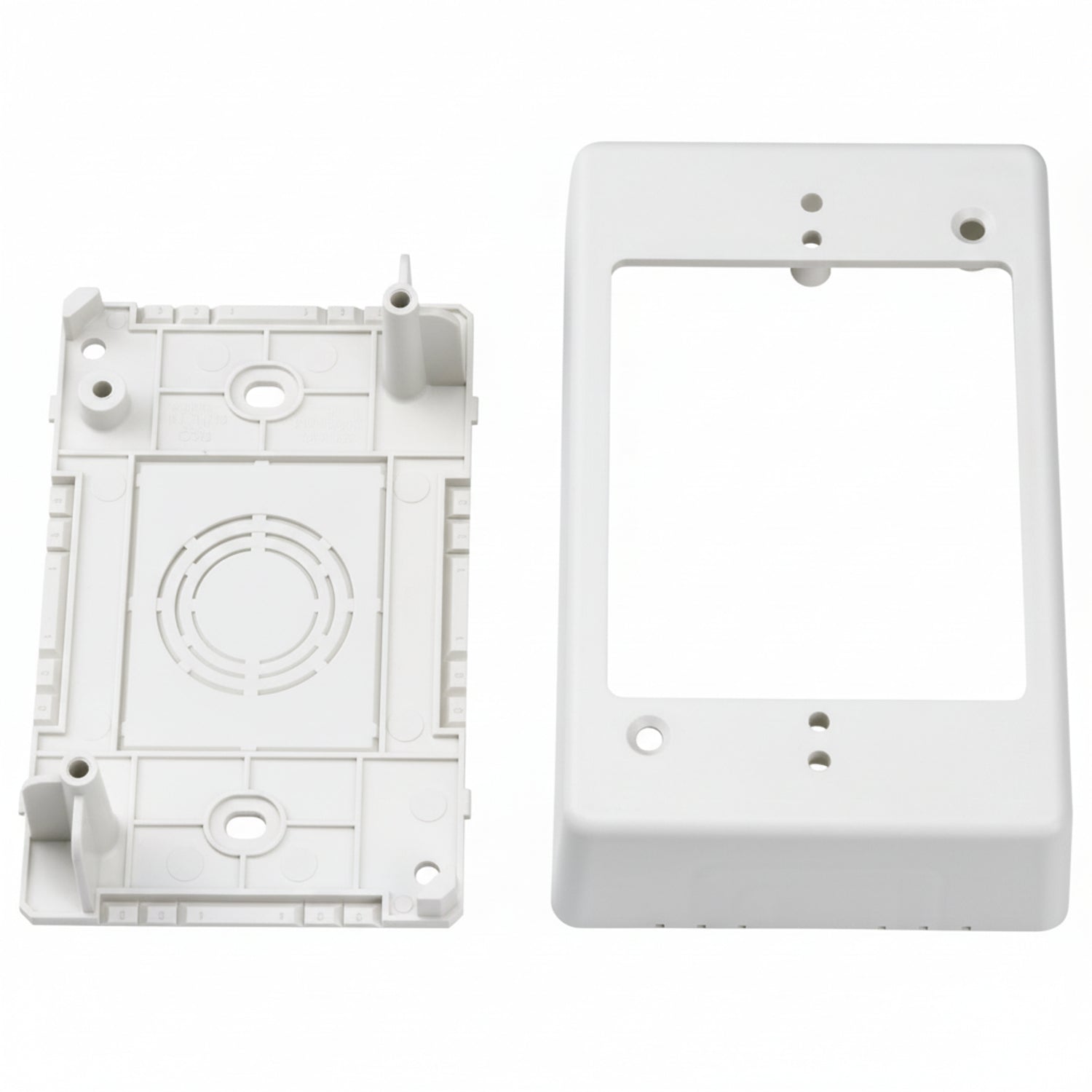 HellermannTyton TSRPFW-JB1 Single Gang Junction Box, 1-1/4" Deep, PVC ...