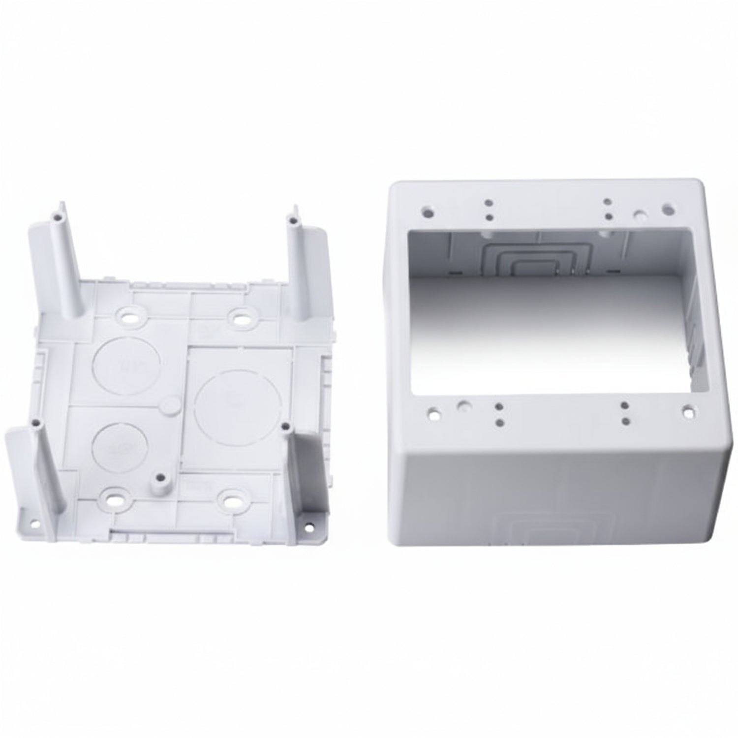 HellermannTyton TSRPW-JBD2 Dual Gang Junction Box, 2.77" Dee | Cable ...