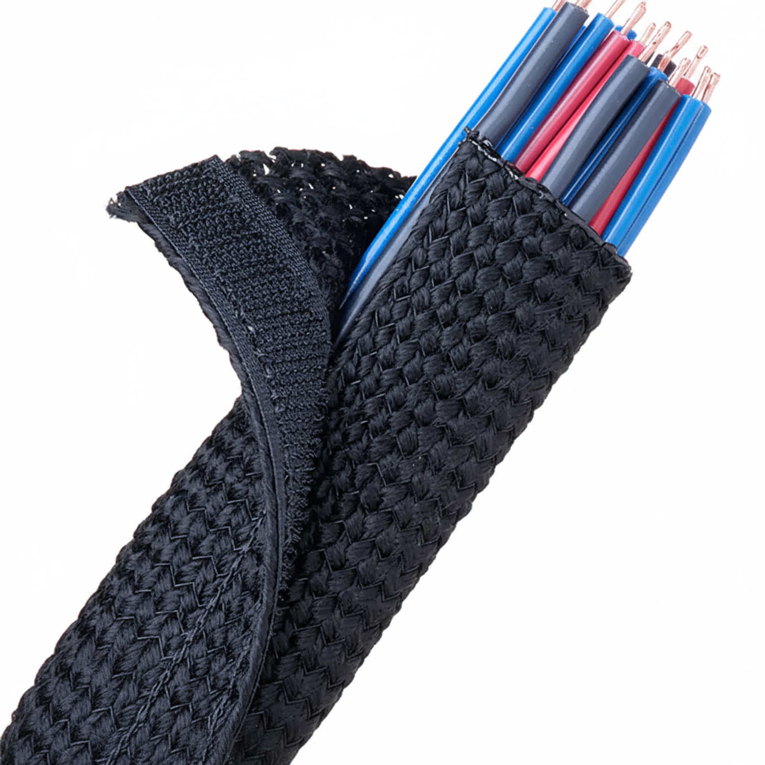 3/4” Black Techflex Grip Wrap Expandable Braided Sleeving wi | Cable ...