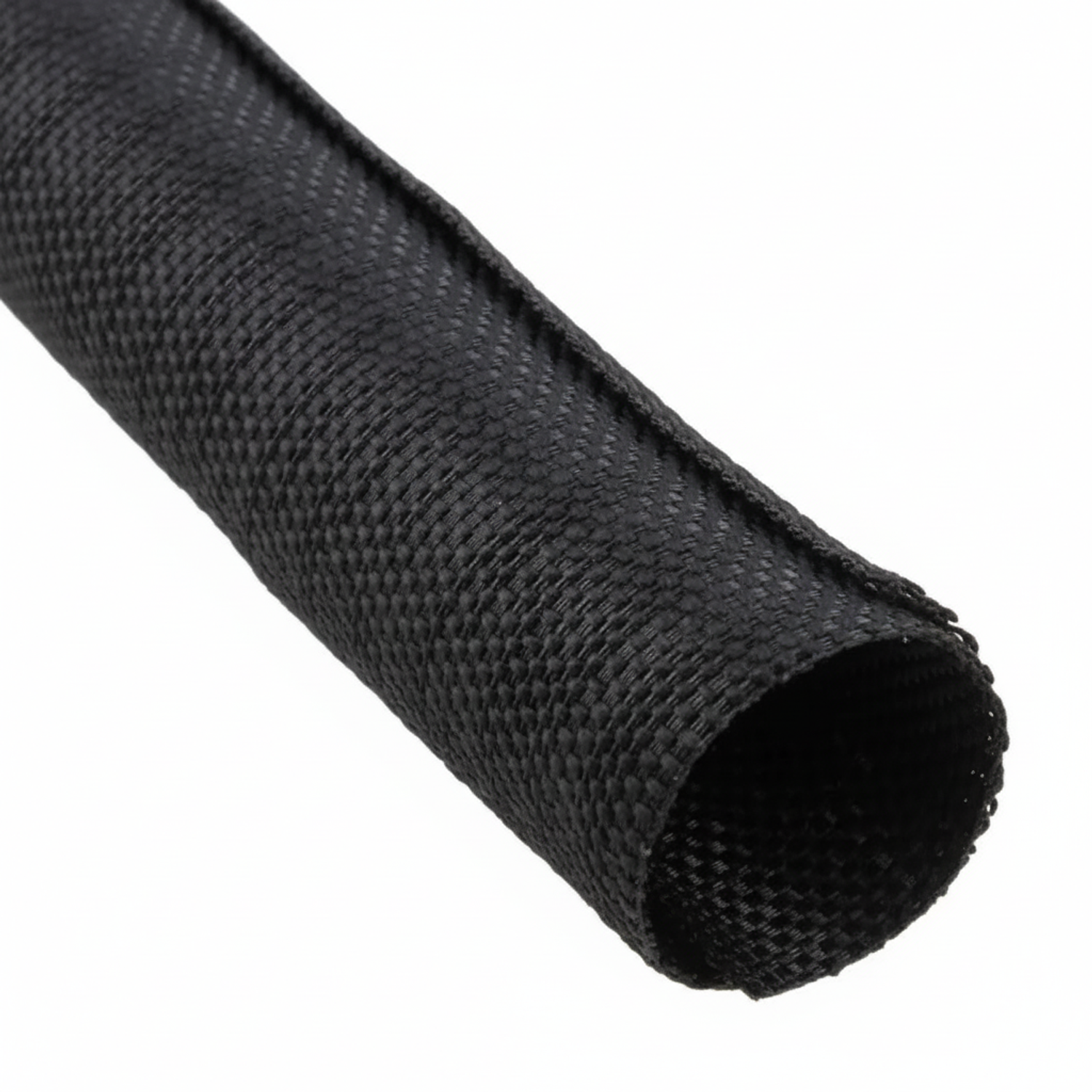 1” Black Techflex F6 Woven Wrap Woven Braided Sleeving 50ft | Cable ...